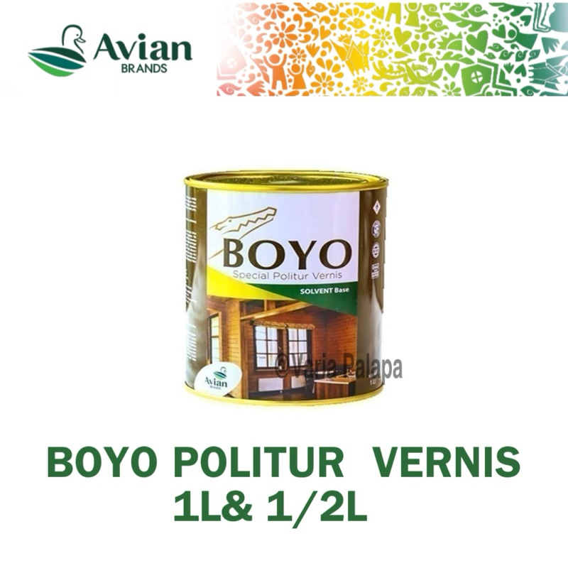 Jual CAT POLITUR PLITUR VERNIS PERNIS KAYU BOYO 1 Liter PERNIS KUSEN ...