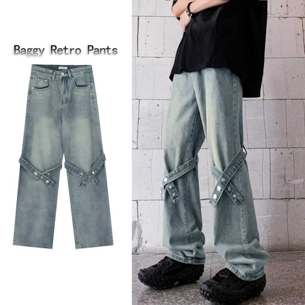 Jual KeyBoy celana jeans pria panjang baggy kulot celana cowok dewasa casual jins korean style ...