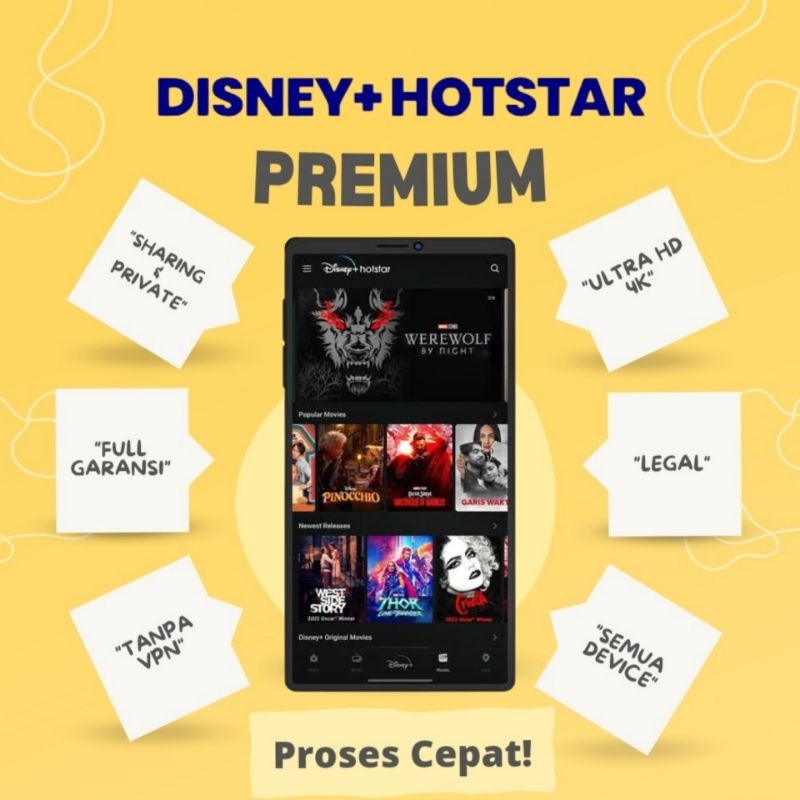Jual Disney Hotstar Private 1 Bulan - Hostar ID | Shopee Indonesia
