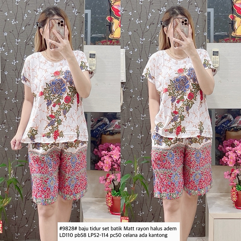 Jual #9828 SET BAJU TIDUR BATIK LD110 | Shopee Indonesia