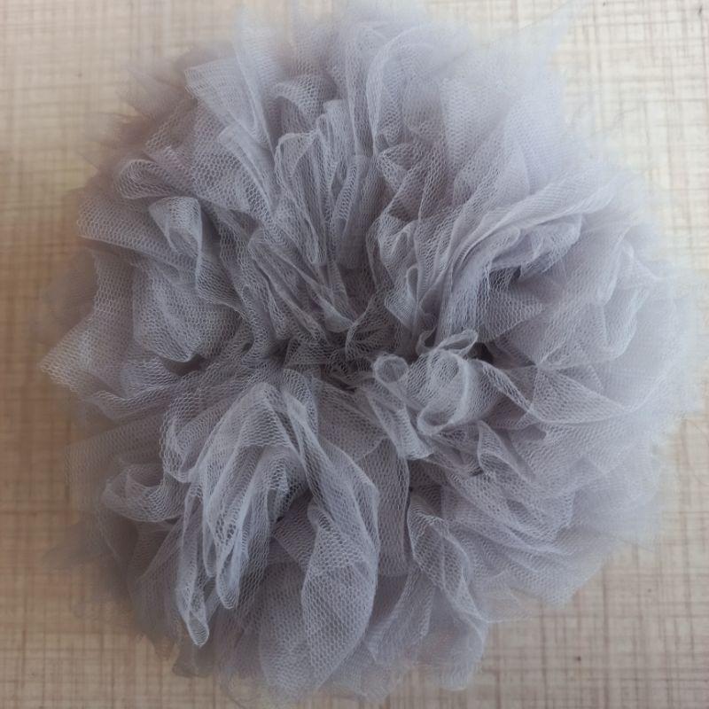 Jual Ikat rambut jumbo tile premium warna abu | Shopee Indonesia