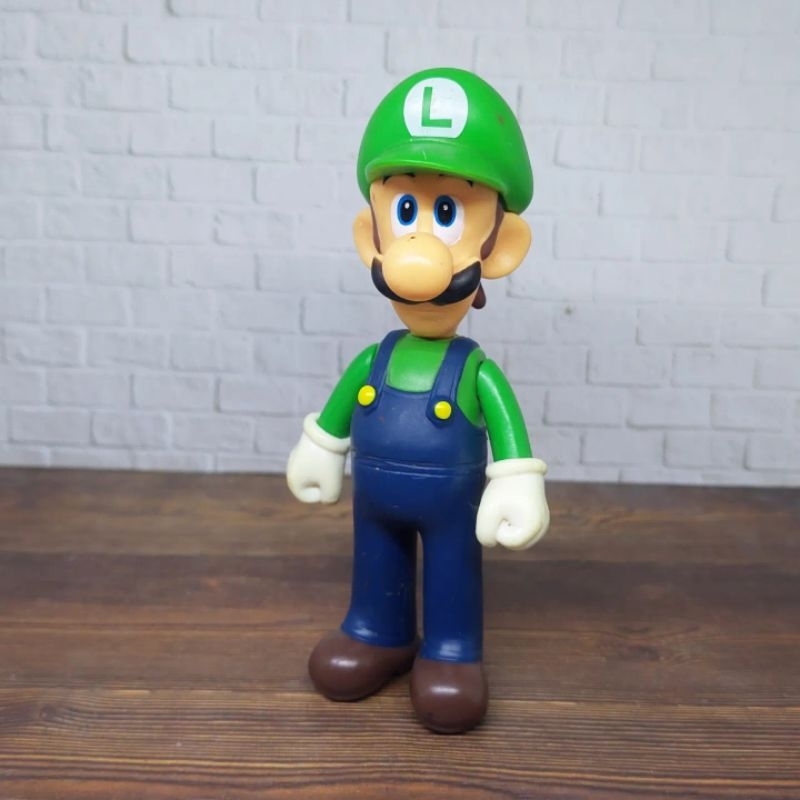 Jual Luigi 13cm Figure Luigi Super Mario no brand Happy Meal Mario Bros ...