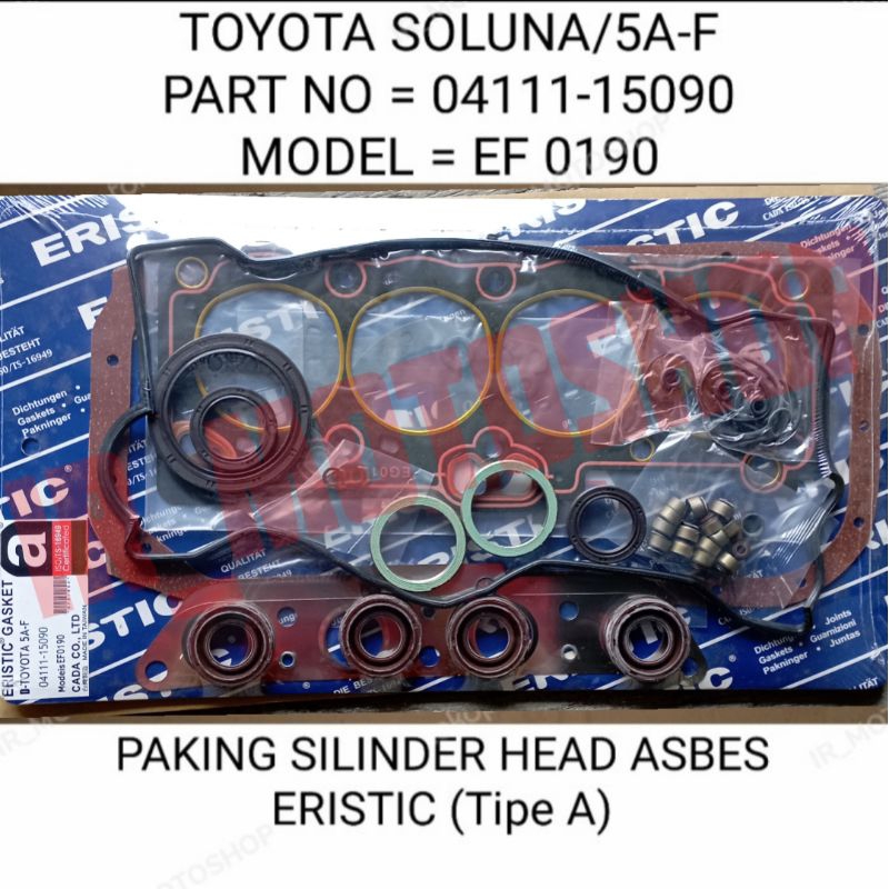 Jual PAKING SET TOYOTA SOLUNA 5-AF ERISTIC | Shopee Indonesia