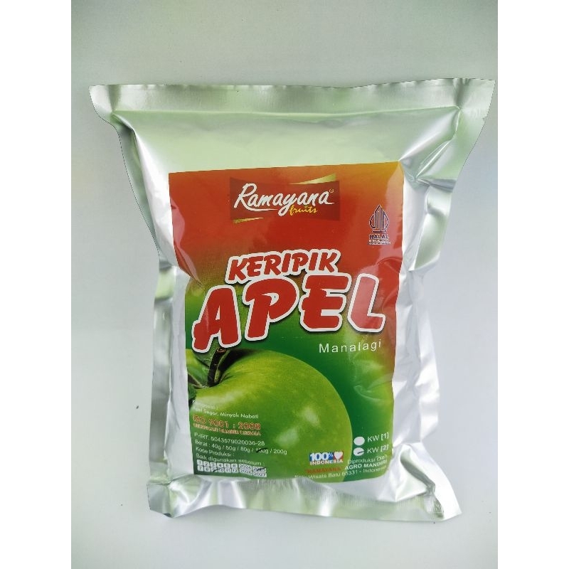 Jual kripik apel 100 gr//kripik buah//oleh-oleh khas batu//cemilan ...