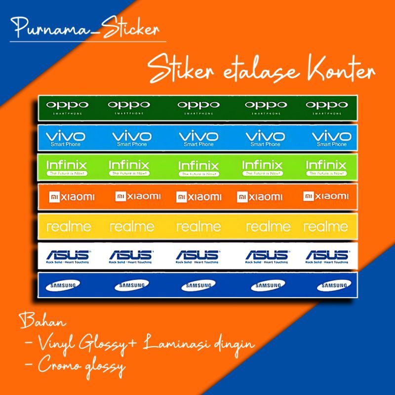 Jual STIKER ETALASE KONTER PULSA BAHAN VINYL UKURAN UKURAN | Shopee ...