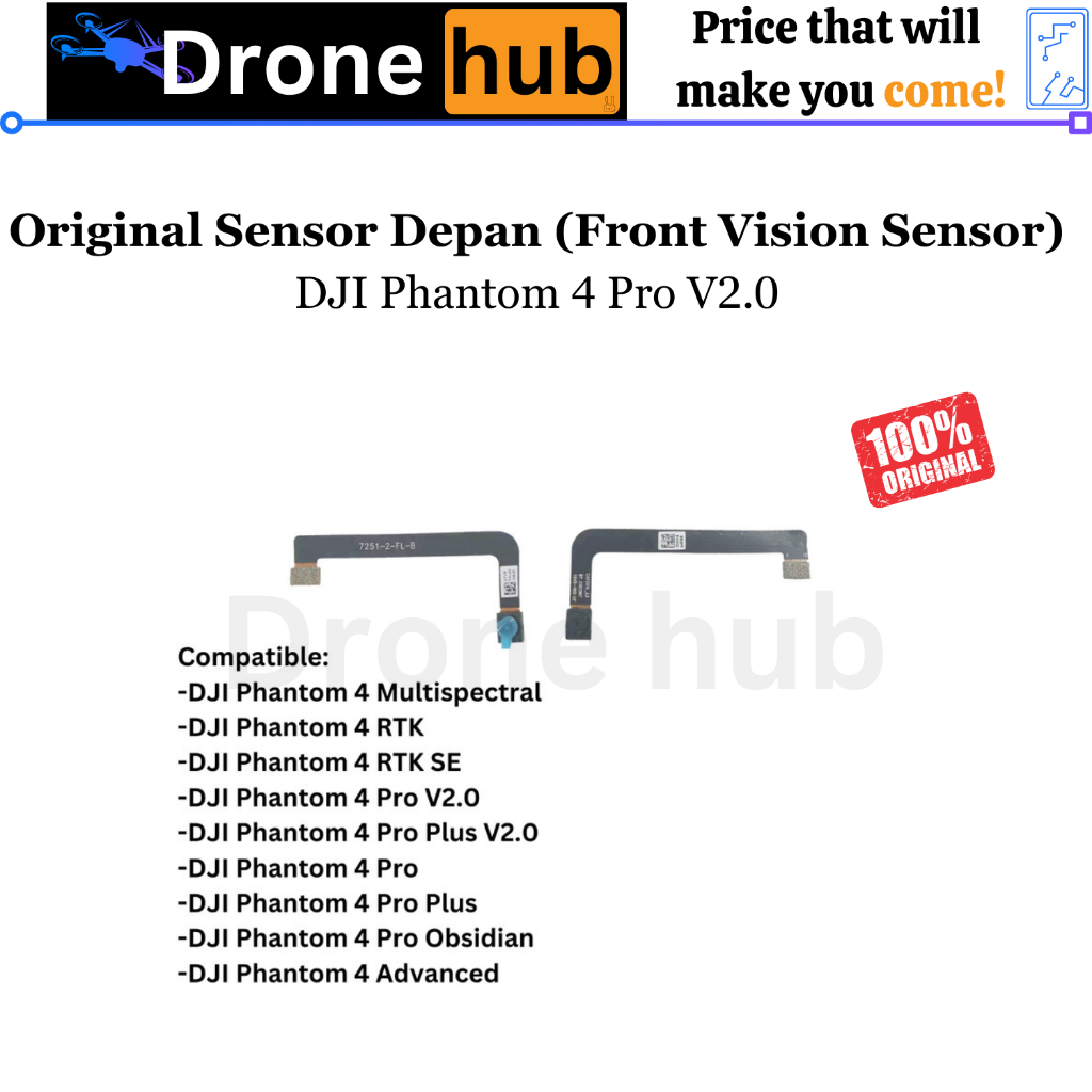 Jual Sensor Depan DJI Phantom 4 Pro V2.0 Multispectral RTK Front Vision ...