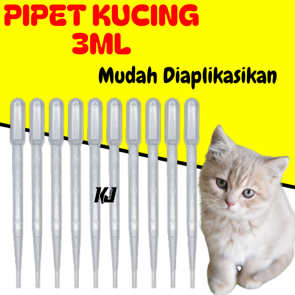 Jual PIPET 3ML ALAT UNTUK KUCING,DOGGY,IKAN, PEMBERIAN SUSU PIPET ...