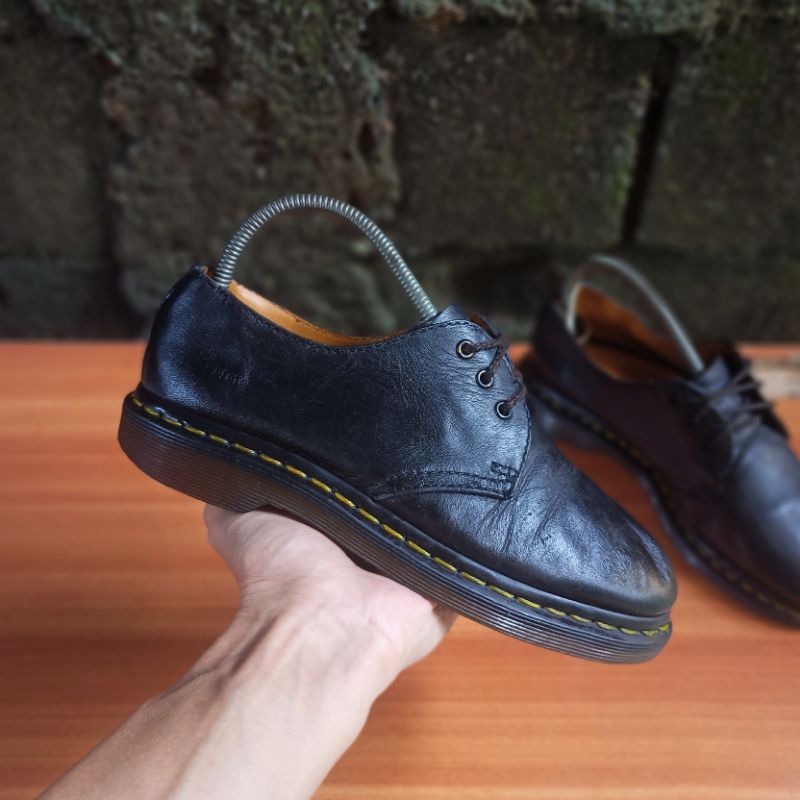 Jual dr maryens docmart 1461 black low boots | Shopee Indonesia