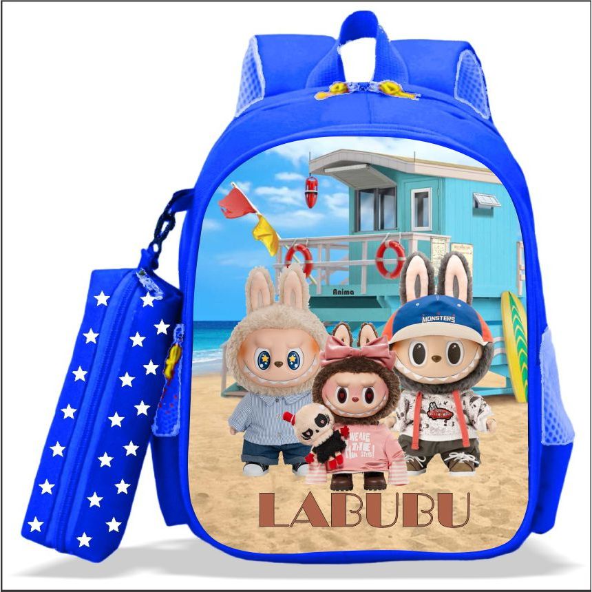Jual Tas Ransel Sekolah Anak KHUSUS PAUD dan TK Karakter LABUBU DOLL Premium Bisa COD dan Bonus ...