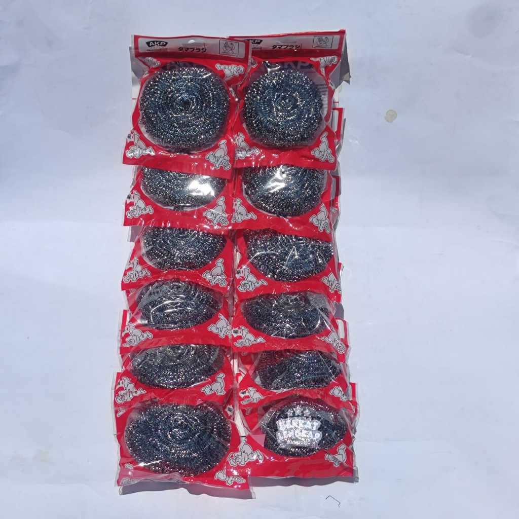 Jual Sabut / Kawat Besi Cuci Piring / Panci 40gr AKP (12pcs) | Shopee ...