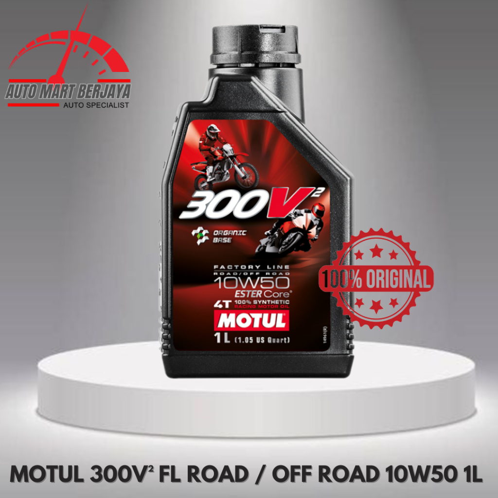Jual Motul Oli Motor 300V² Factory Line (FL) Road / Off Road 10W50 300V2 1L ORIGINAL | Shopee ...