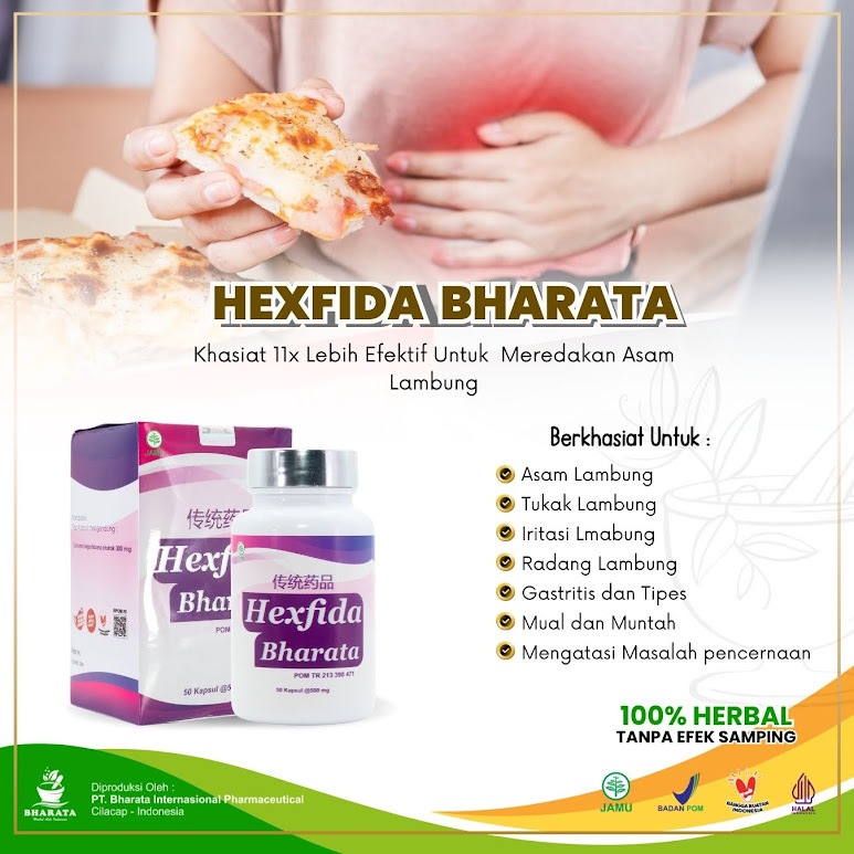 Jual Obat Asam lambung Magh Kronis Tukak Lambung HEXFIDA BHARATA ...