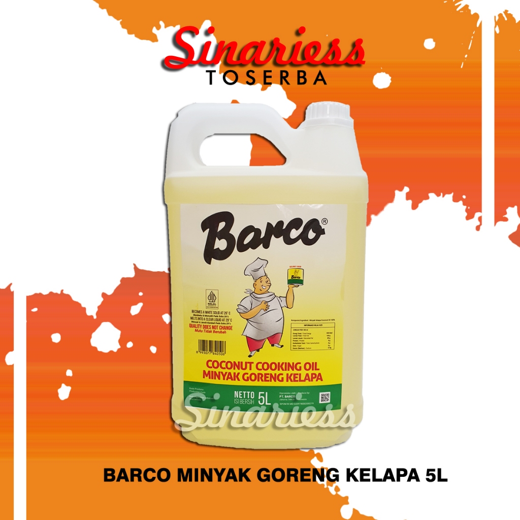 Jual Barco Minyak Goreng Kelapa 5L | Coconut Cooking Oil 5 Liter ...