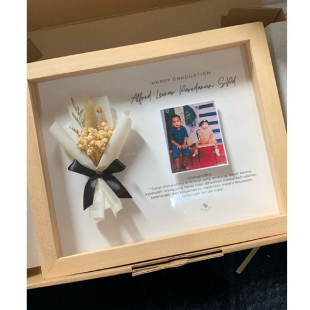 Jual Flower Frame 3D (20x25cm) Bucket Series Bingkai Bunga Akrilik Kado ...