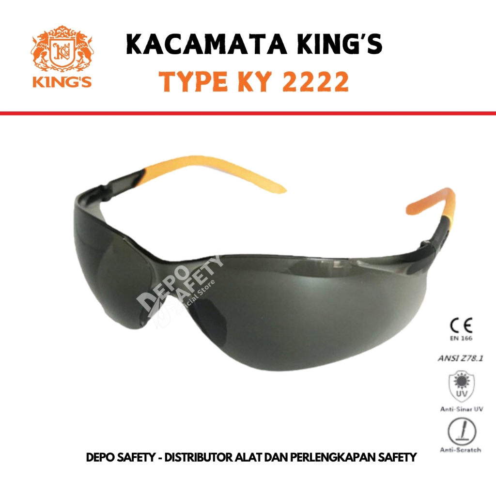 Jual Kacamata Safety KING'S Ky 2222 By Honeywell Original - Safety ...