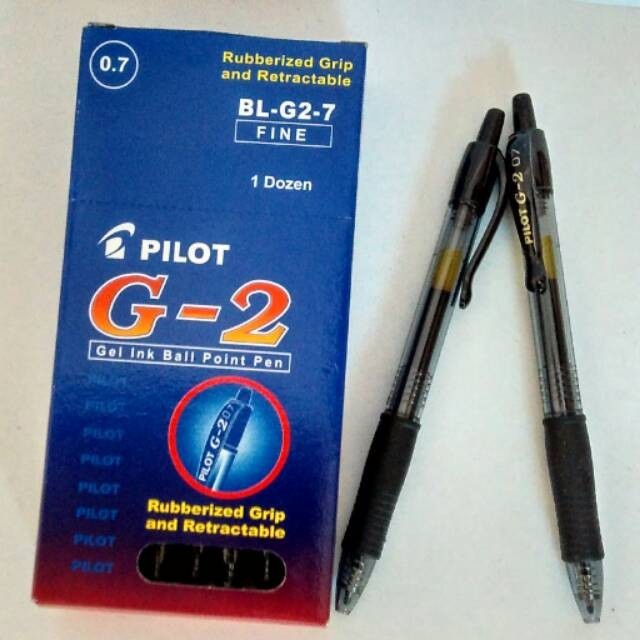 Jual Pulpen pen Pilot G-2 Hitam BL-G2 0.7 Original Japan (LSN) | Shopee ...