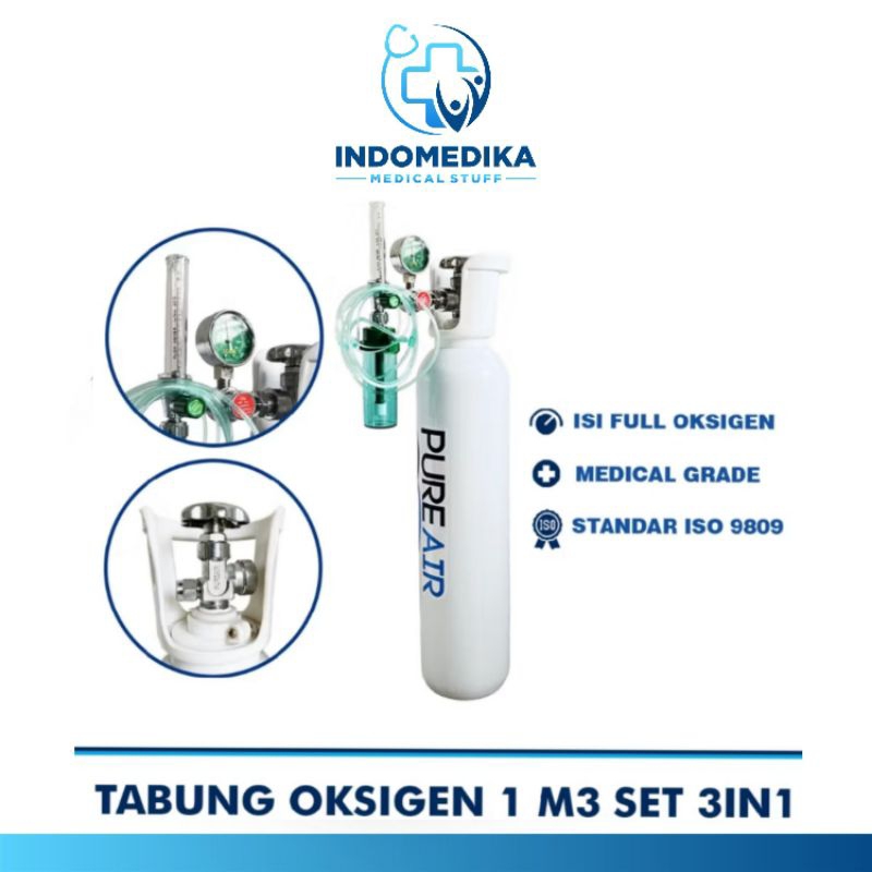 Jual Tabung oksigen 1m3+REGULATOR | Shopee Indonesia