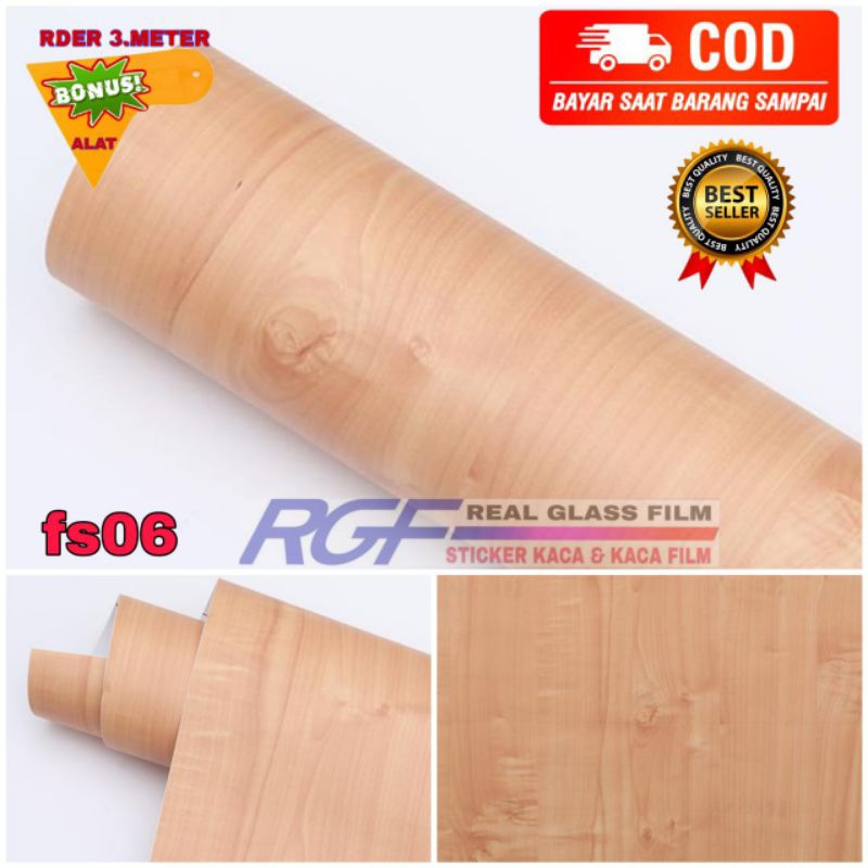 Jual HPL STIKER SERAT KAYU/HPL STIKER DAPUR/HPL STIKER MEJA/HPL STIKER ...