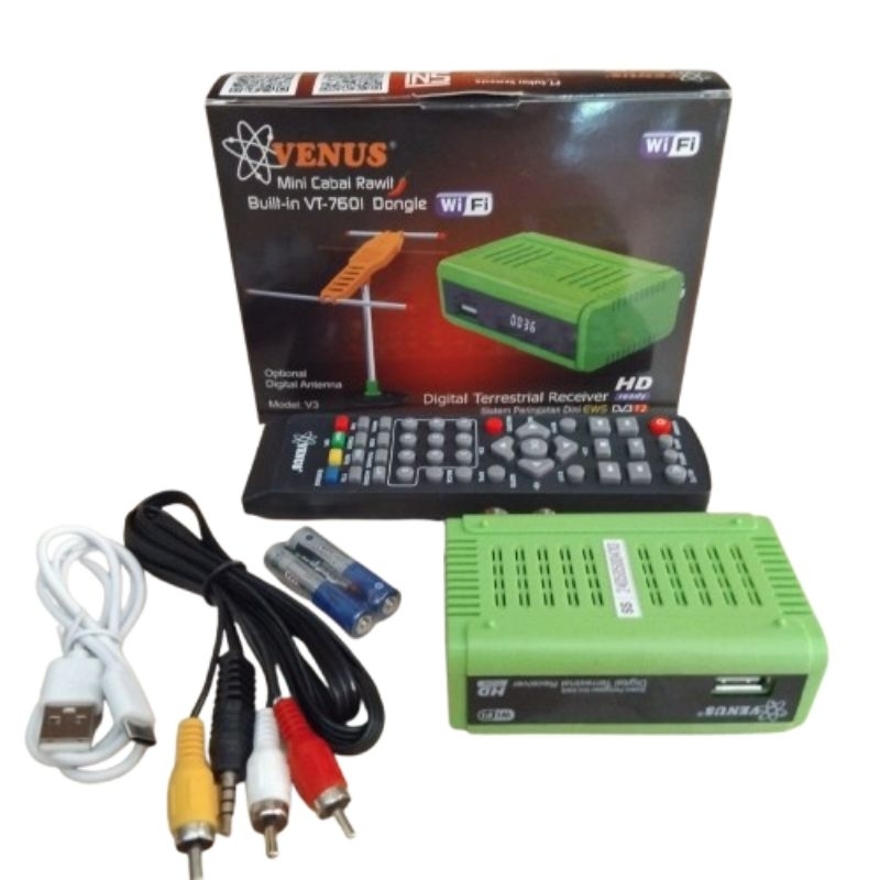 Jual SET TOP BOX TV DIGITAL STB DVB T2 VENUS UNIK MINI PACKING AMAN ...