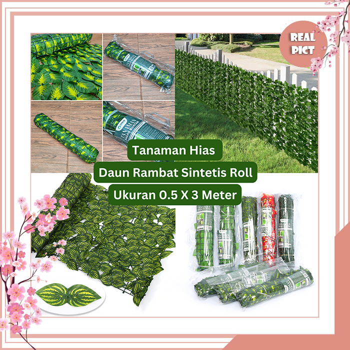 Jual UNICO Daun Rambat Sintetis Roll Ukuran 0,5 x 3 Meter Tanaman Hias ...