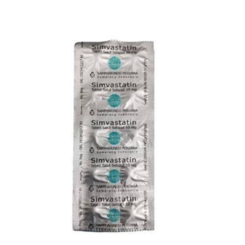 Jual SIMVASTATIN 10MG 1 STRIP 10 TABLET | Shopee Indonesia