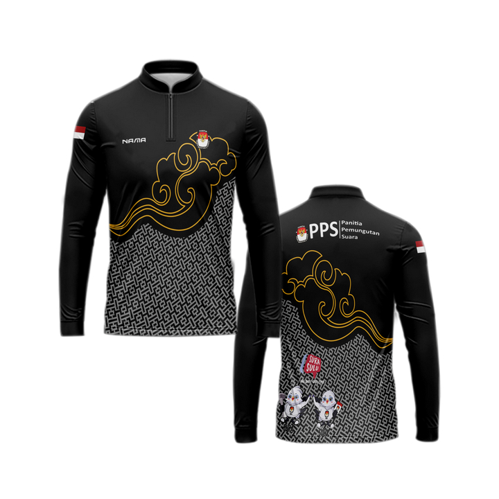 Jual baju pps pilkada 2024 pemilu lengan panjang kpps fllprinting ...