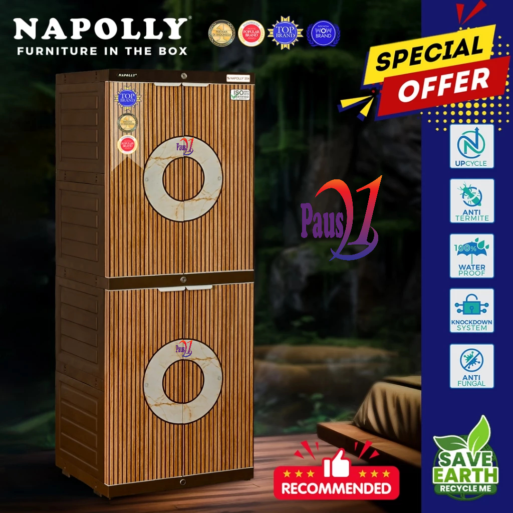 Jual iCAB-204 Percent | Lemari Mini Cabinet Napolly 4 Susun + Kunci ...
