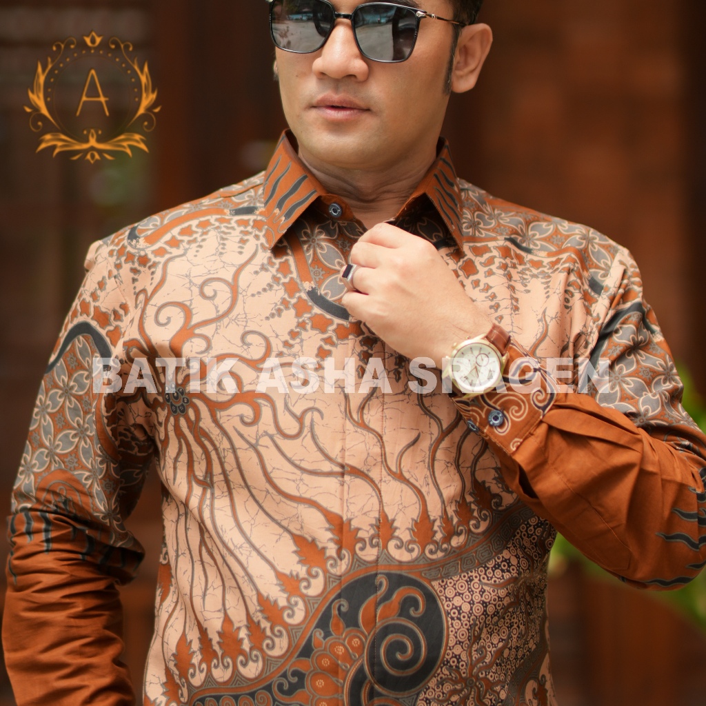 Jual Batik asha - Kemeja batik regular - Motif Batara Bayu - Warna ...