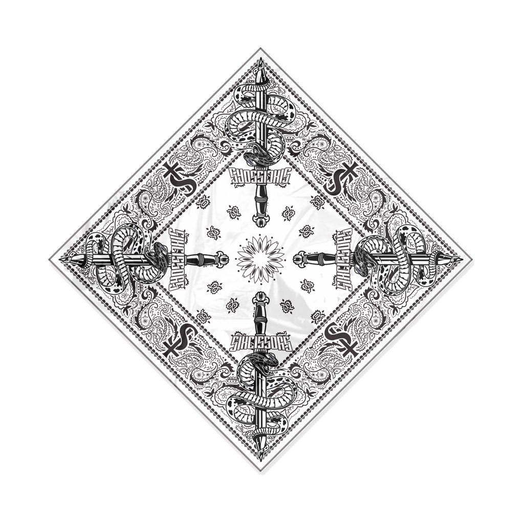 Jual Sixcissors Slayer Bandana Satanic 666 Musik Metal Unisex Pria ...