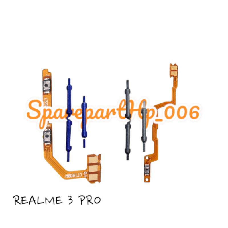Jual TOMBOL SET + FLEXIBEL ON OFF VOLUME REALME 3 PRO KOMPLIT SATU SET ORI | Shopee Indonesia