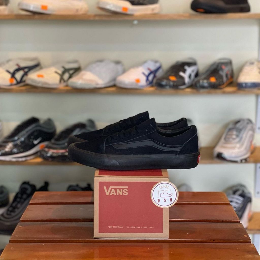 Jual Vans OS Full Black | Shopee Indonesia