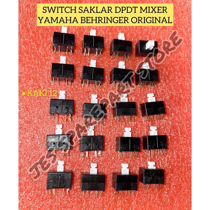 Jual SWITCH SAKLAR DPDT MIXER YAMAHA BEHRINGER KAKI 12 ORINAL | Shopee ...