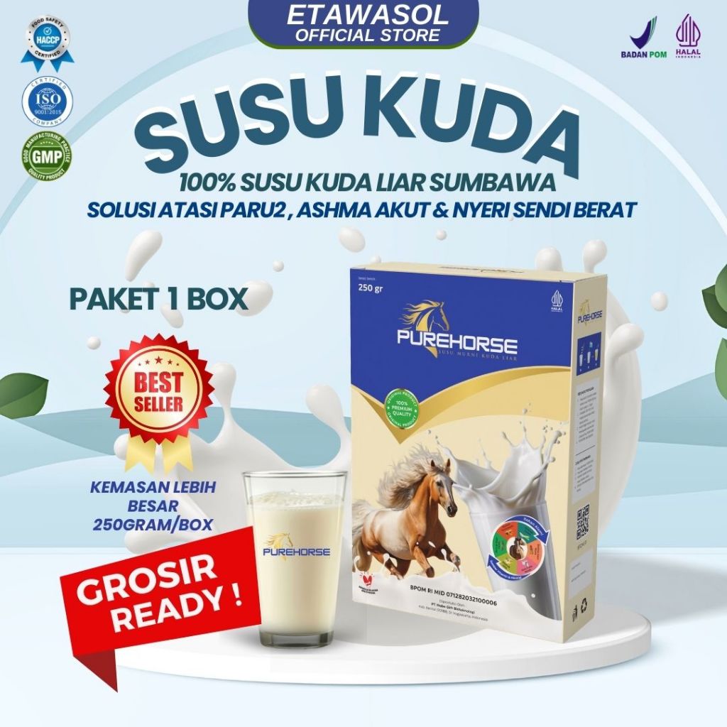 Jual Susu Kuda Pure Horse 100% Original dari Sumbawa Untuk Keluhan ...