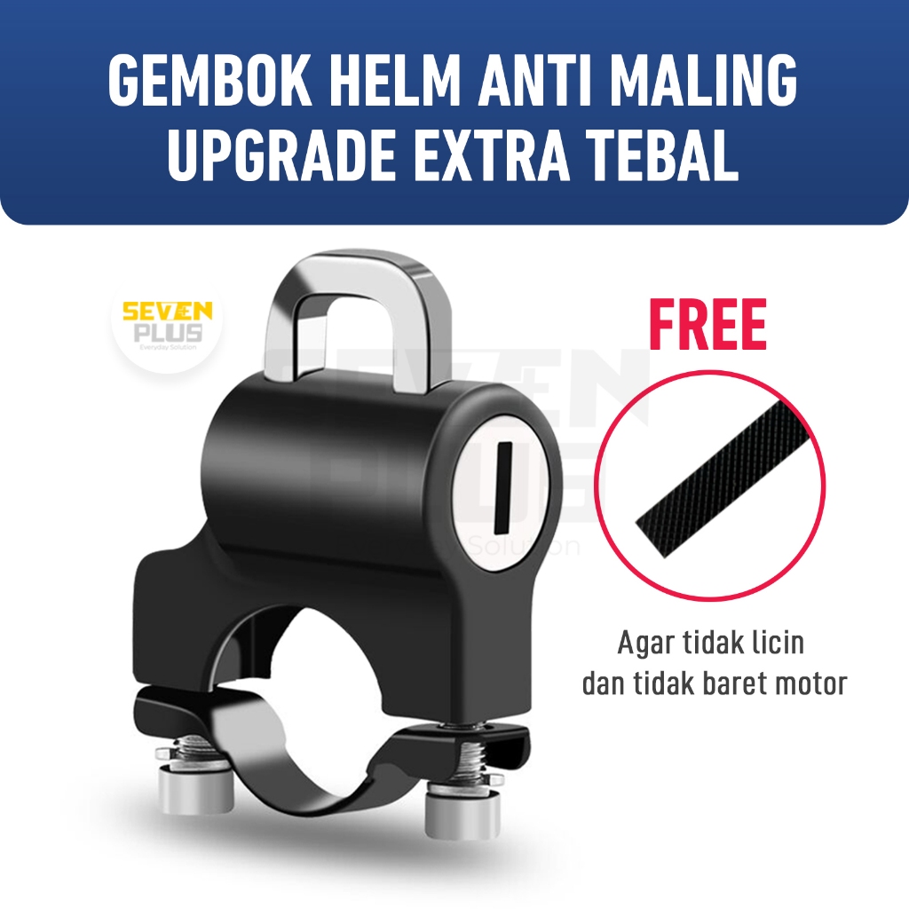 Jual SevenPlus Gembok Helm Stang Sepeda Motor Anit Maling/ Kunci ...