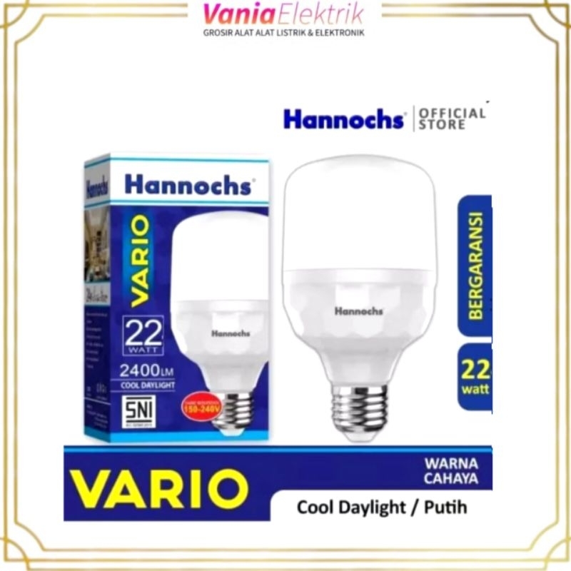 Jual Lampu Led Hannochs Vario 22 Watt Cahaya Putih | Shopee Indonesia