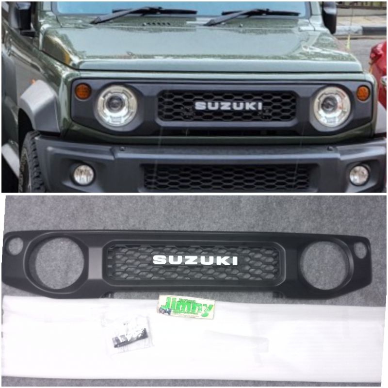 Jual GRILL JIMNY JB74 GRILE NEW JIMNY PLASTIK ABS LOGO SUZUKI | Shopee ...