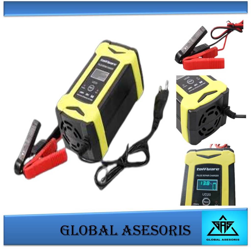 Jual Alat Pengisi Daya Aki Mobil Motor LCD 12v 6a Charger Aki 6 Amper 12 Volt Untuk Aki Kering ...