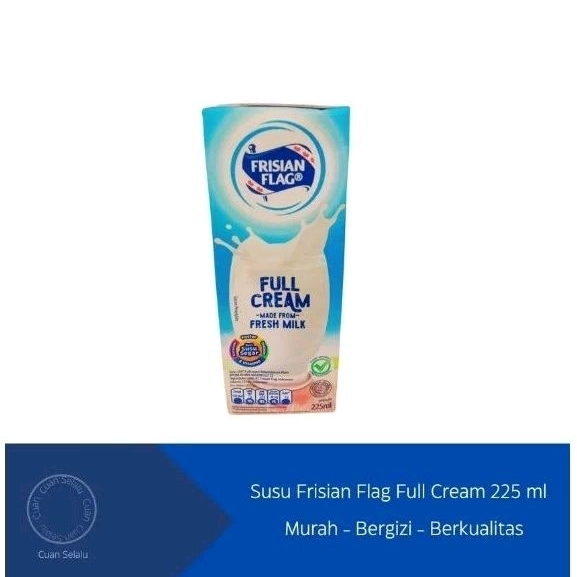 Jual Susu Frisian Flag Full Cream 225 ml (ISI 6) | Shopee Indonesia