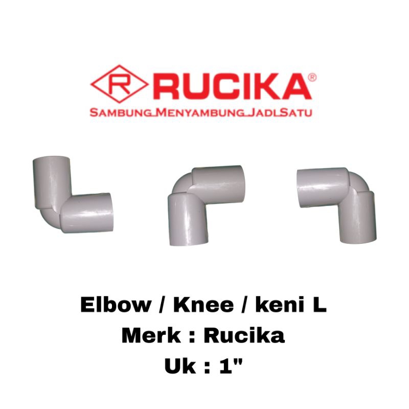 Jual Elbow / Knee 1" inch PVC Rucika | Shopee Indonesia