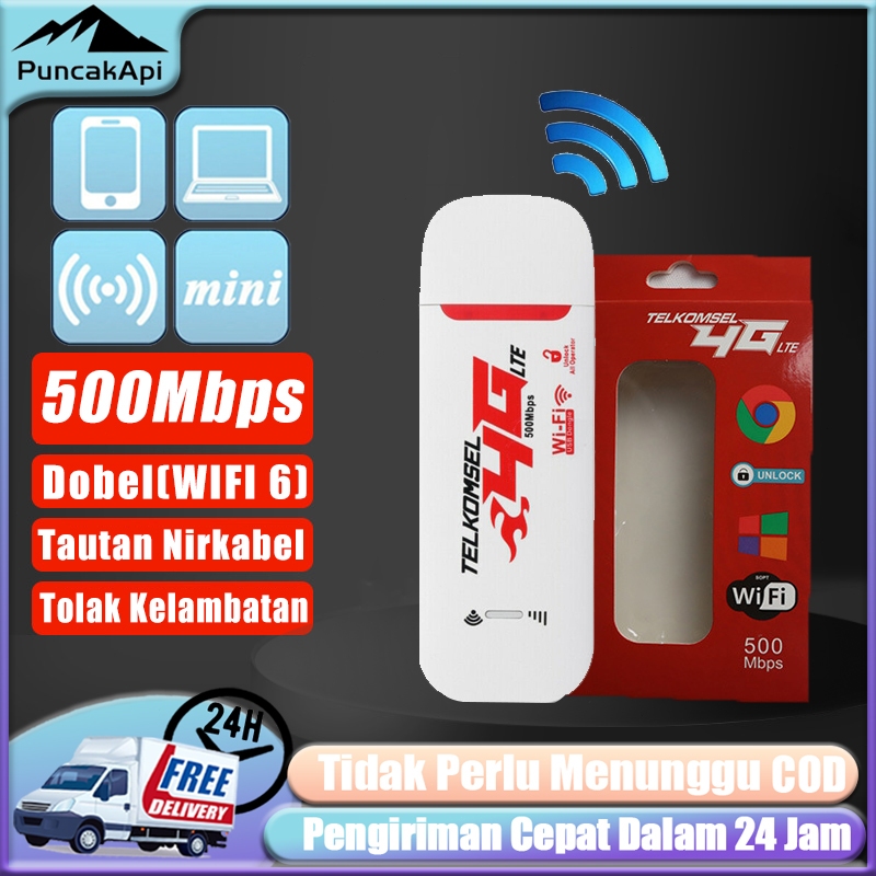Jual 【4G/500Mbps】Portable Modem Wifi Modem WIFI USB 500Mbps 4g Portable ...