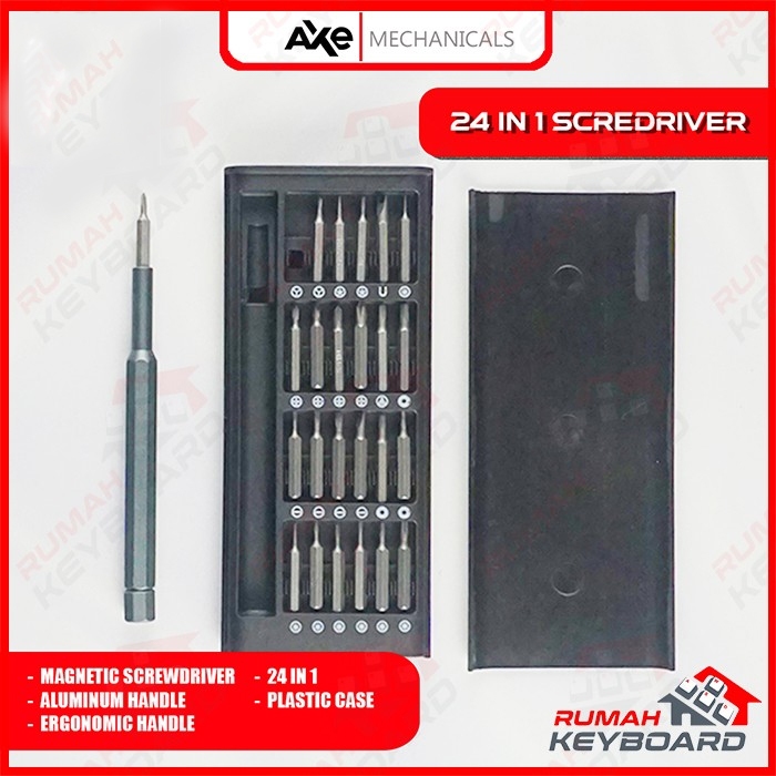 Jual AXE MECHANICALS - Screw Driver - Obeng Set - 24 in 1 Kit ...
