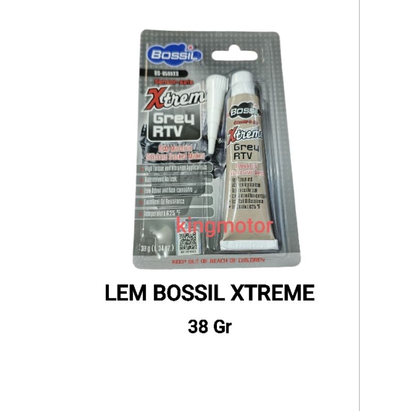Jual LEM BOSSIL XTREME TAHAN PANAS LEM MESIN GASKET PAKING GREY ABU ORI ...
