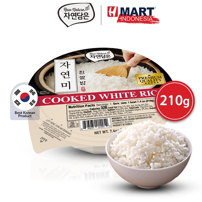 Jual RAW NATURE Cooked White Rice - Nasi Putih Instan Korea 210g ...