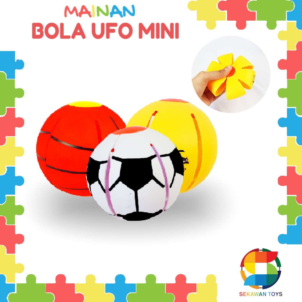 Jual Mainan Anak Viral Bola Ufo/ Bola Magic Flat Ball Mini YG28 ...