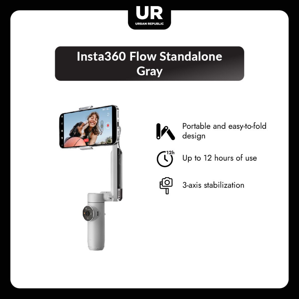 Jual Insta360 Flow Standalone - Gray | Shopee Indonesia