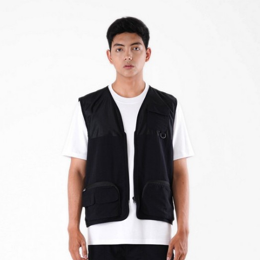 Jual Capmart Rompi Parasut Vest Nylon Saku Lightweight Basic Polos ...