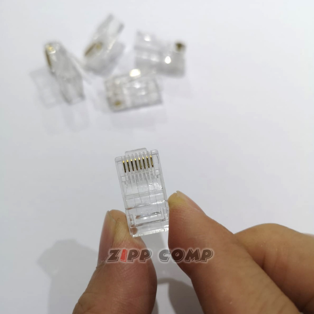 Jual Konektor RJ-45 UTP Cat 5e Murah/ Connector RJ45 | Shopee Indonesia