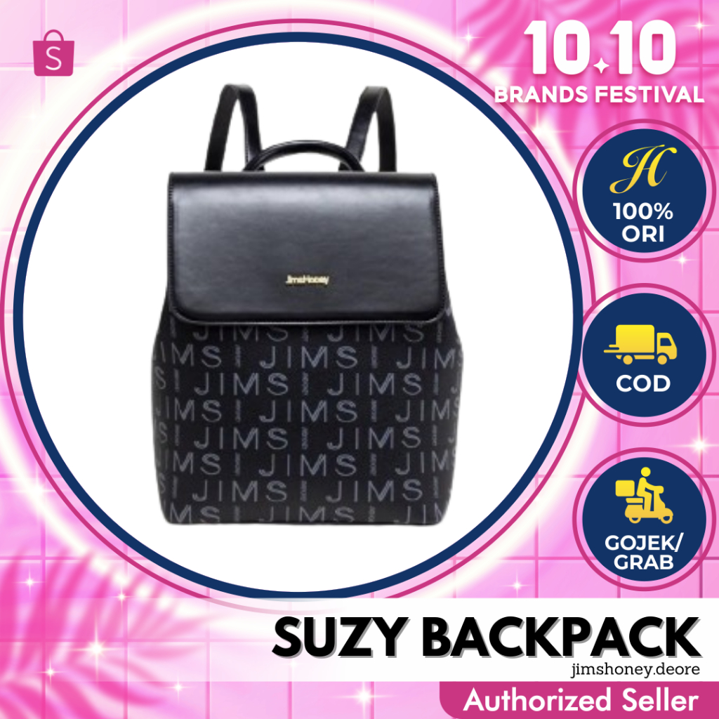 Jual Jims Honey Suzy Backpack Tas Ransel Wanita Sekolah Kuliah Kerja ...