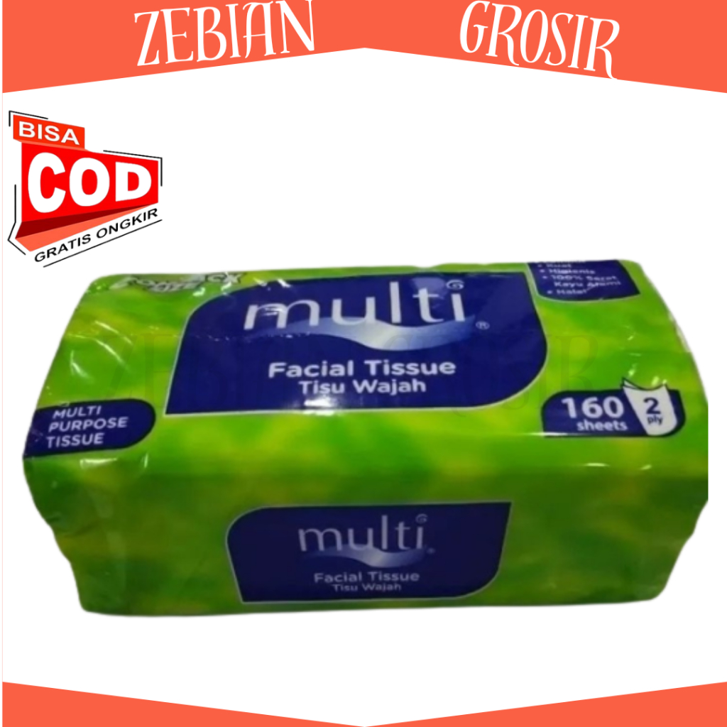 Jual Multi facial tissue 160 sheets TISU MULTI 160 SHEETS 2 PLY ...