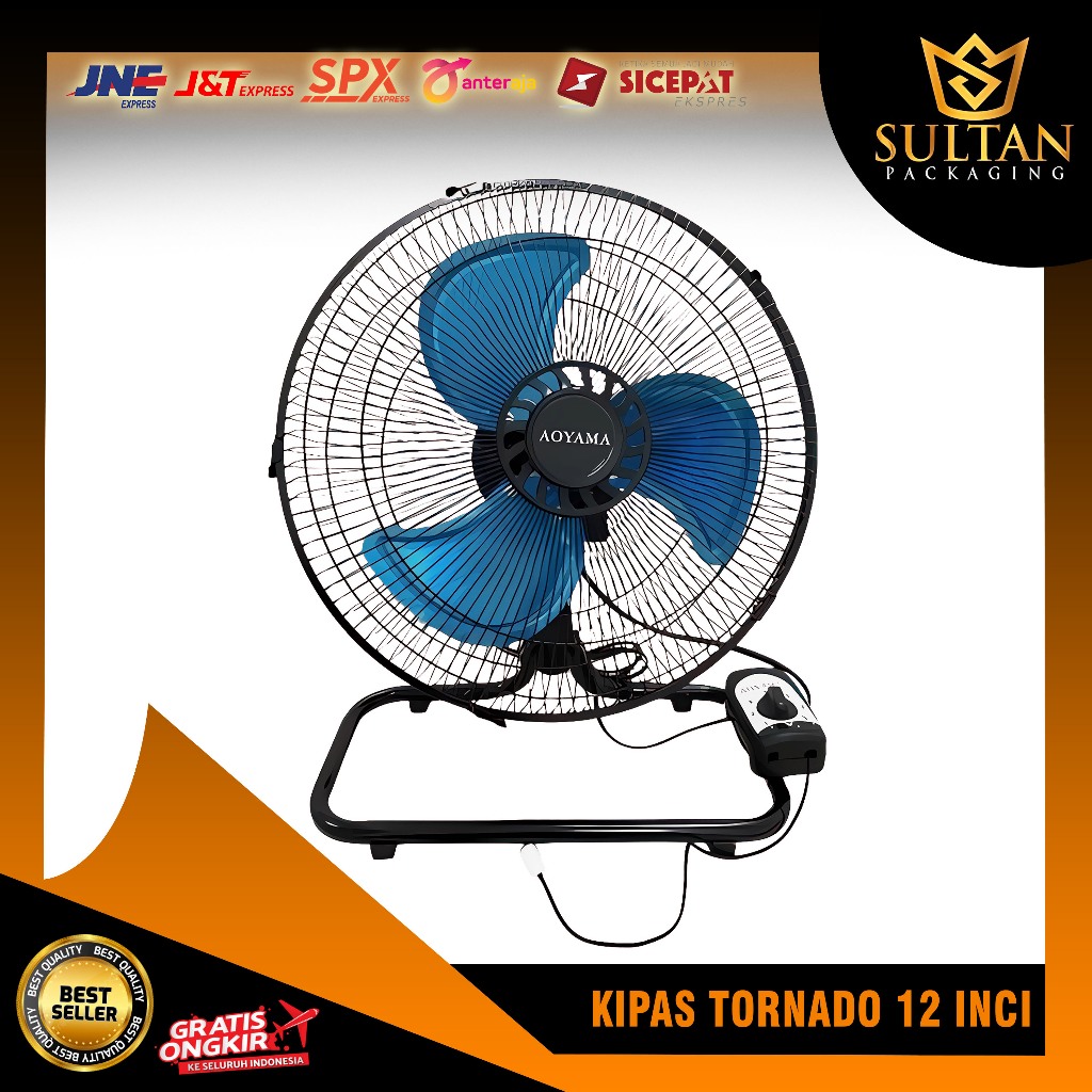 Jual Aoyama Kipas Tornado Besi 12 inci Original / Kipas Besi 2in1 Bisa ...